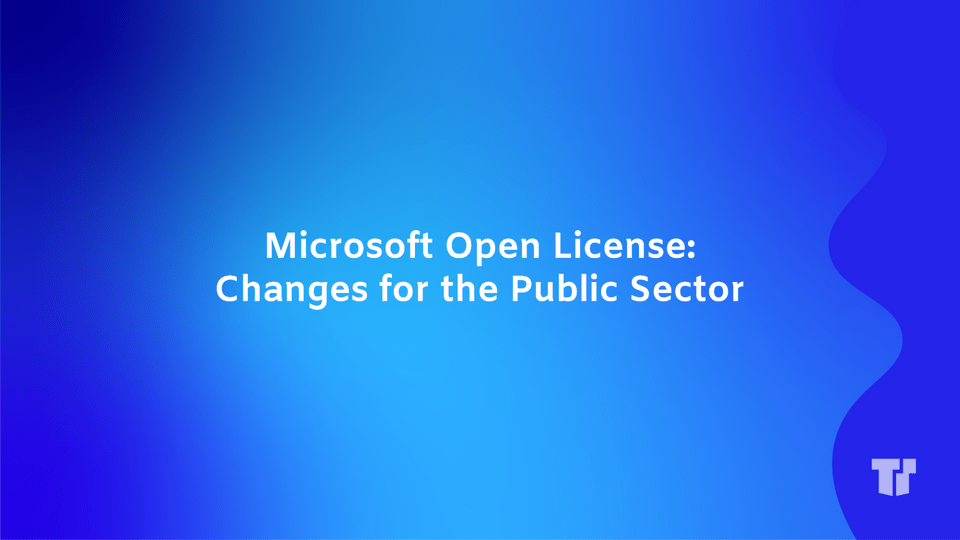 Microsoft Open License: Changes for the Public Sector